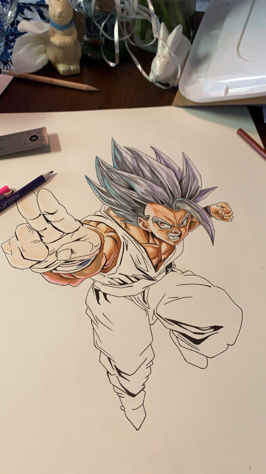 Gohan Beast Mode with Frame - Etsy