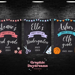 6 Editable First/last Day of School Signs Canva Template Unlimited ...