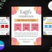 Editable Raffle Fundraiser Flyer - DIY Canva Raffle Ticket Template ...