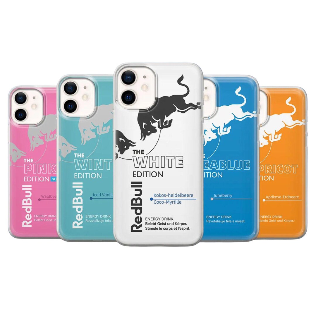 Red Bull Phone Case Energy Drink Wings Stylish Cover iPhone 17 16 15 ...