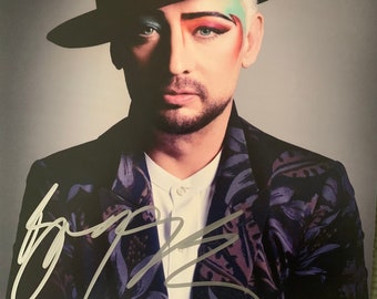 Boy George 8 X10 20x25 Cm Autographed Hand Signed Photo - Etsy