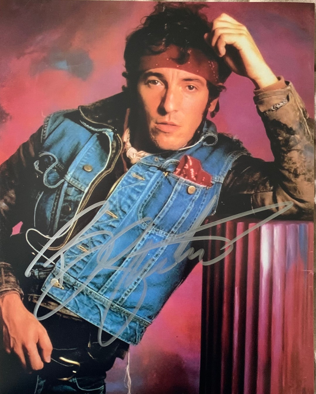 Bruce Springsteen Hand Signed 8x10 Photo With COA - Etsy