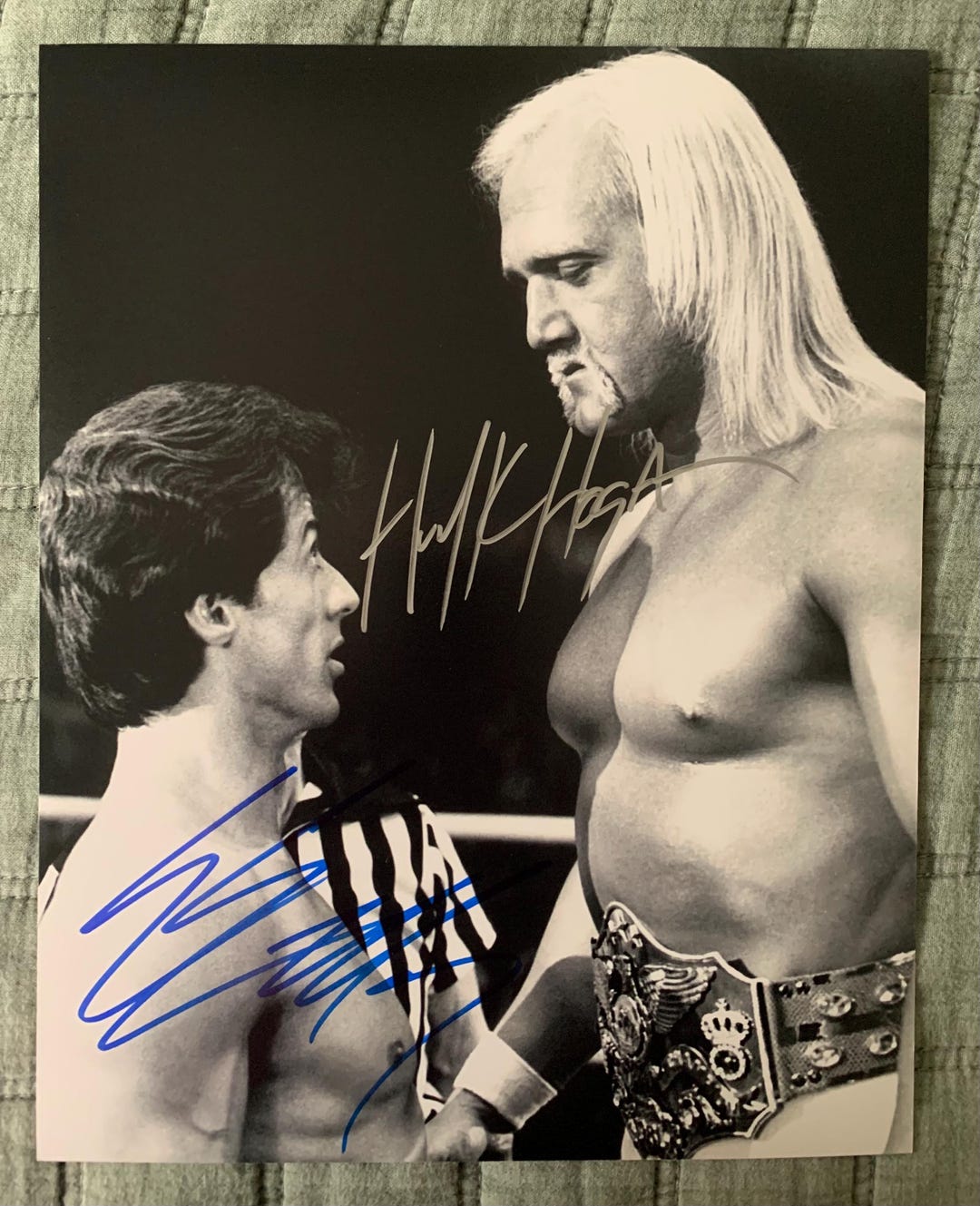 Sylvester Stallone & Hulk Hogan Hand Signed 8x10 Photo With COA - Etsy