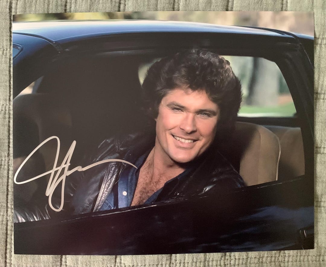 David Hasselhoff Hand Signed 8x10 Photo With COA - Etsy