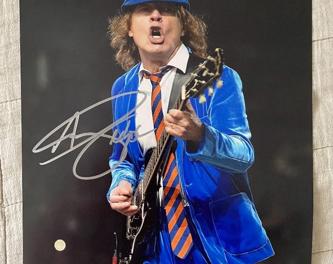 Angus Young Hand Signed 8x10 Photo With COA - Etsy
