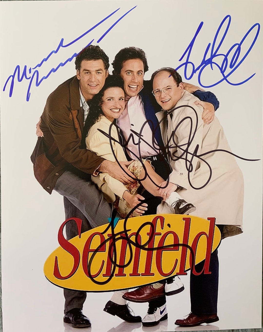 Seinfeld Cast Hand Signed 8x10 Photo With COA - Etsy Australia