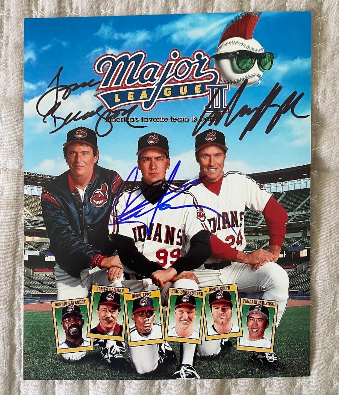 Major League Cast Hand Signed 8x10 Photo With COA - Etsy