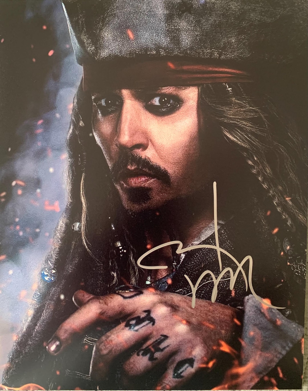 Johnny Depp Hand Signed 8x10 Photo With COA - Etsy
