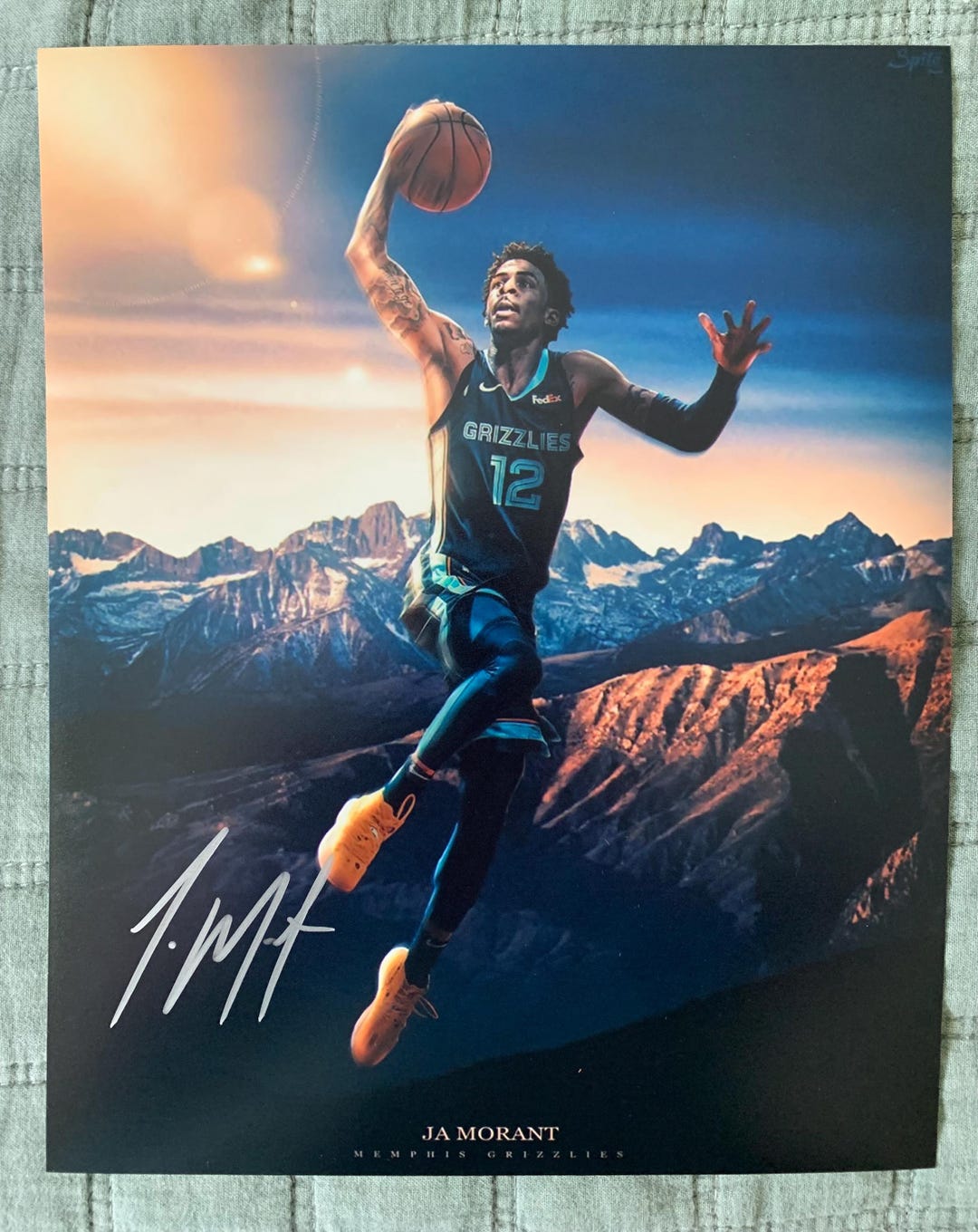 Ja Morant Hand Signed 8x10 Photo With COA - Etsy