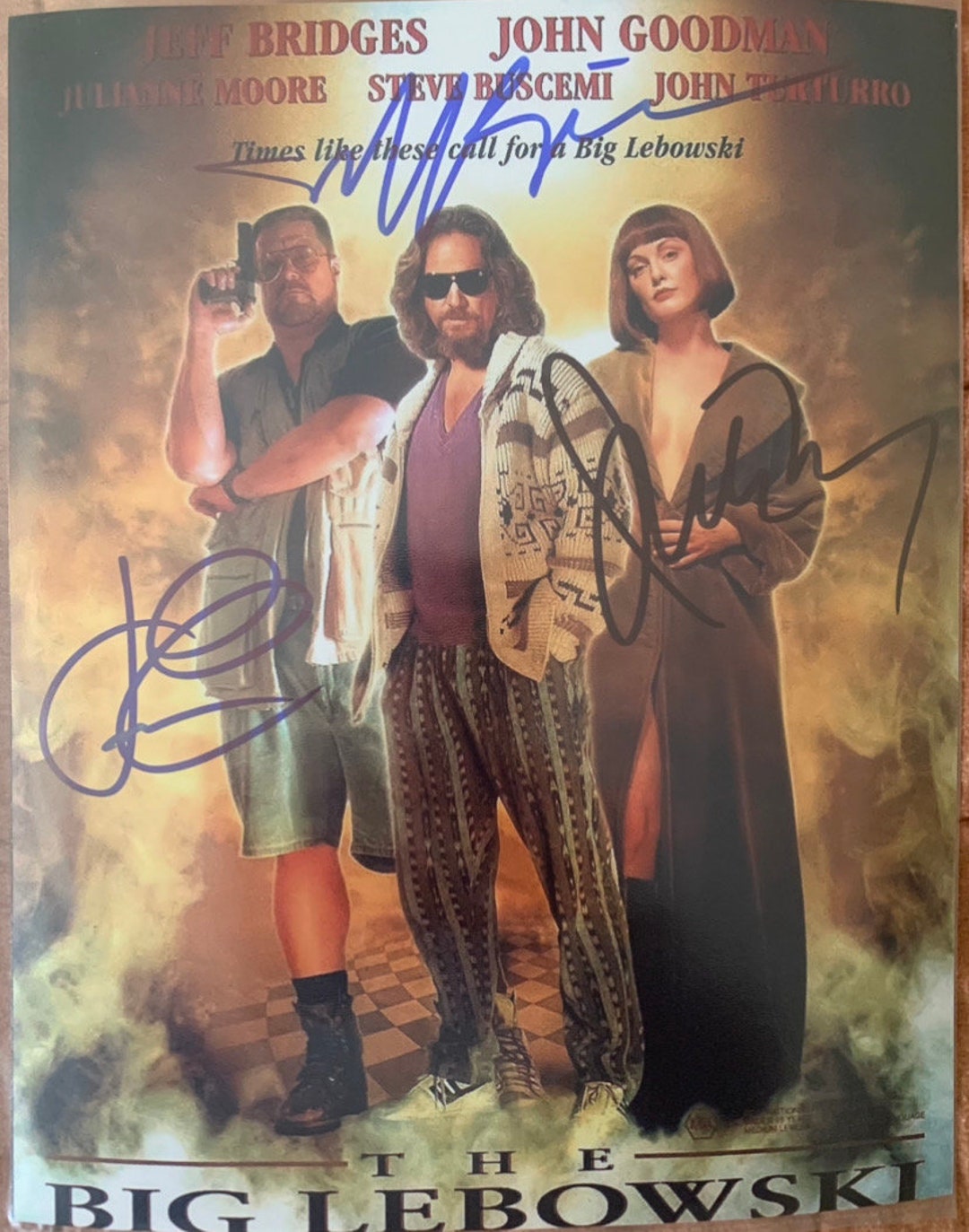 The Big Lebowski Cast Hand Signed 8x10 Photo With COA - Etsy