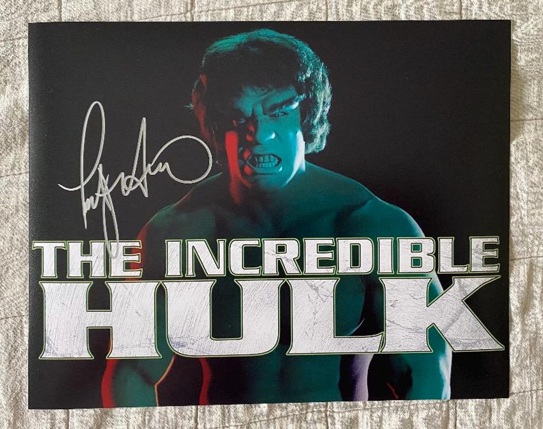 Lou Ferrigno Hand Signed 8x10 Photo With COA - Etsy