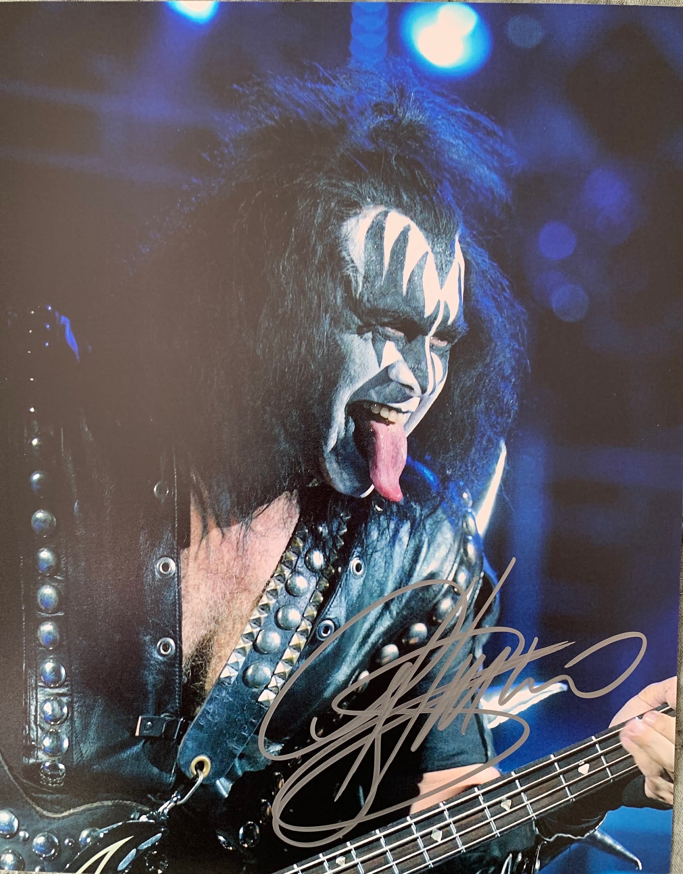 Gene Simmons Hand Signed 8x10 Photo With COA - Etsy