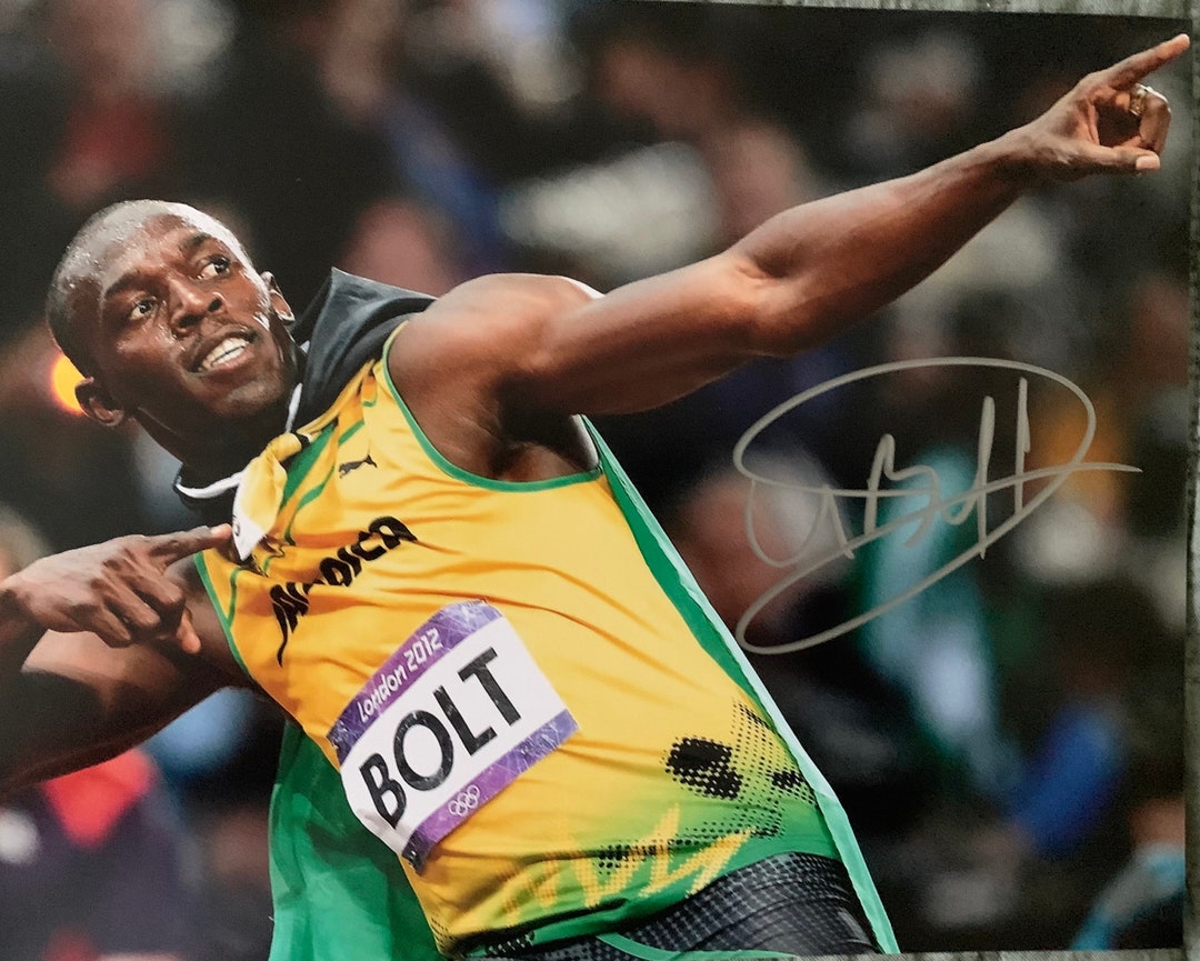 Usain Bolt Hand Signed 8x10 Photo With COA - Etsy