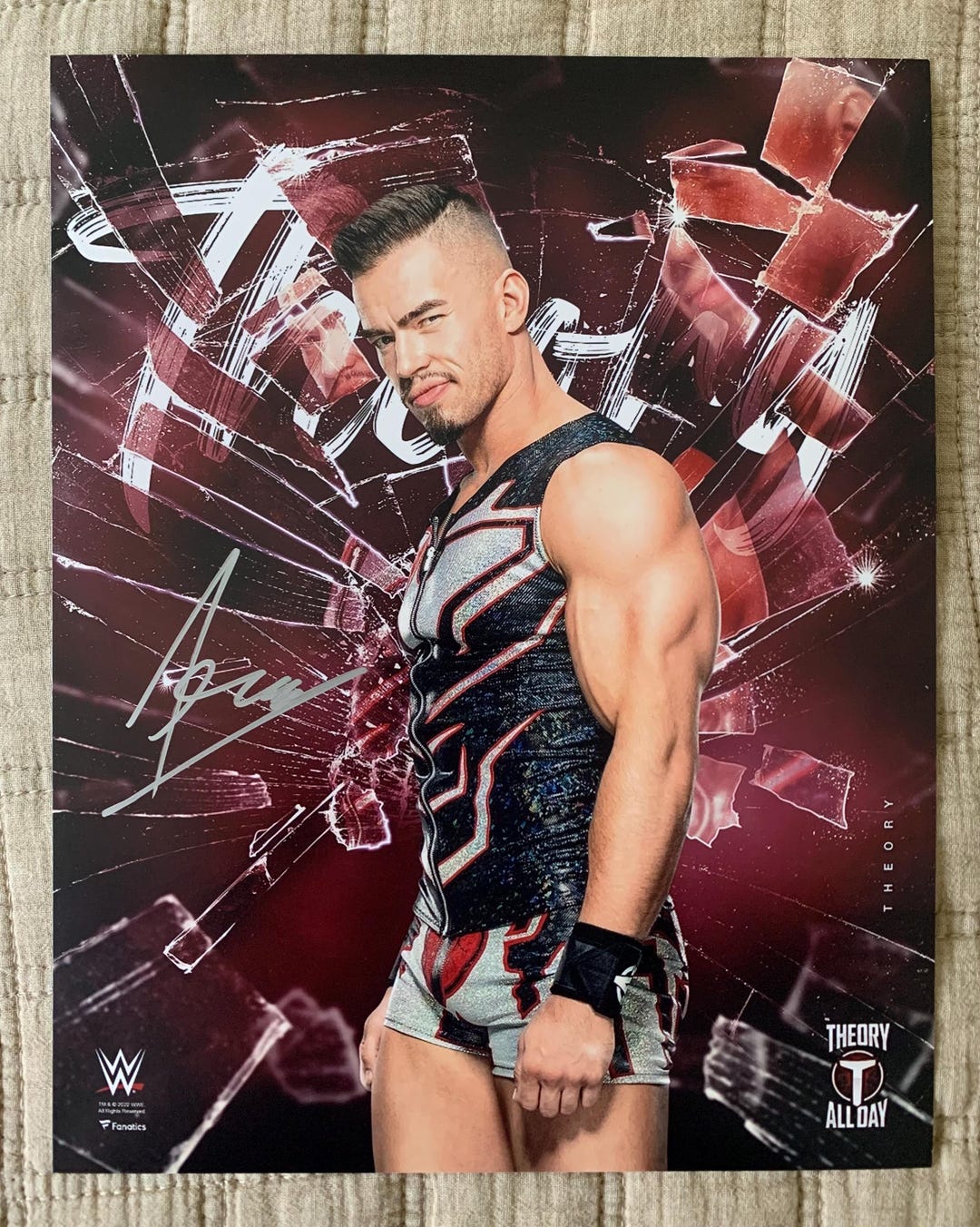 Austin Theory WWE Hand Signed 8x10 Photo With COA - Etsy