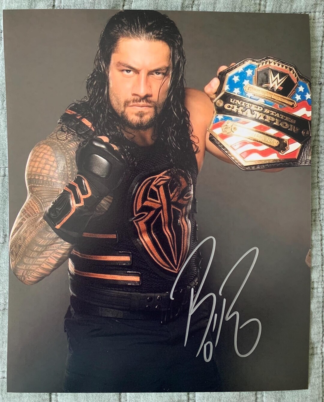 Roman Reigns WWE Hand Signed 8x10 Photo With COA - Etsy