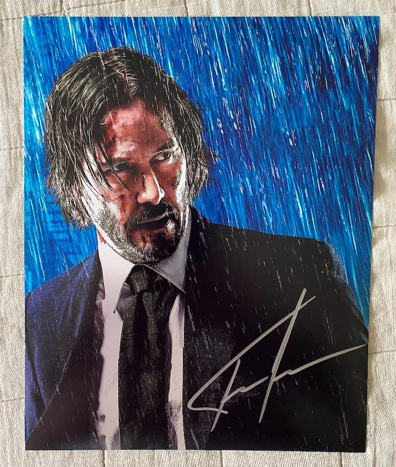 Keanu Reeves Hand Signed 8x10 Photo With COA - Etsy