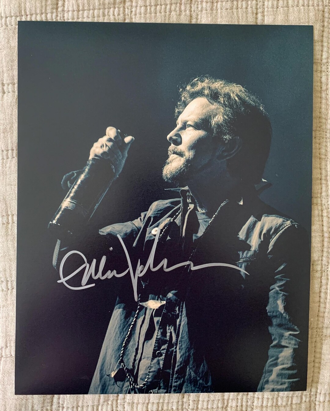 Eddie Vedder Hand Signed 8x10 Photo With COA - Etsy
