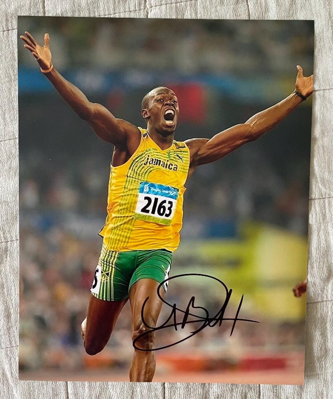 Usain Bolt Hand Signed 8x10 Photo With COA - Etsy