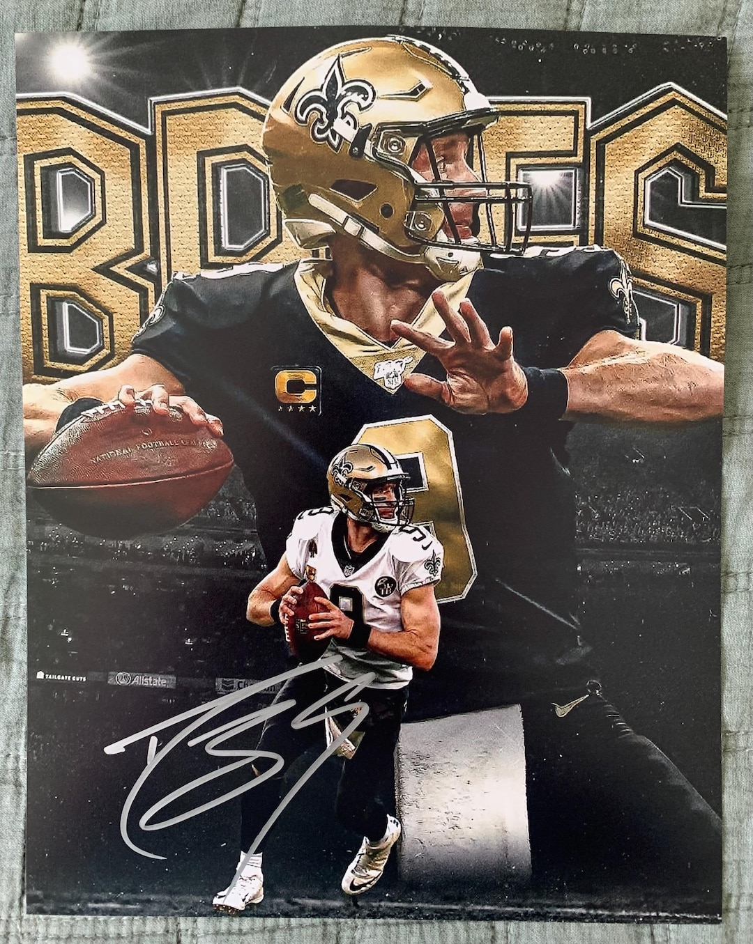 Drew Brees NFL Hand Signed 8x10 Photo With COA - Etsy