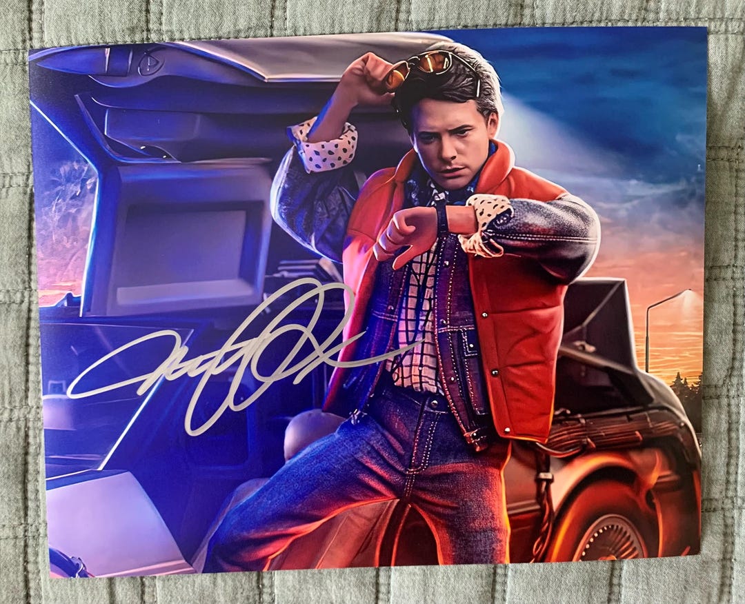 Michael J. Fox Hand Signed 8x10 Photo With COA - Etsy
