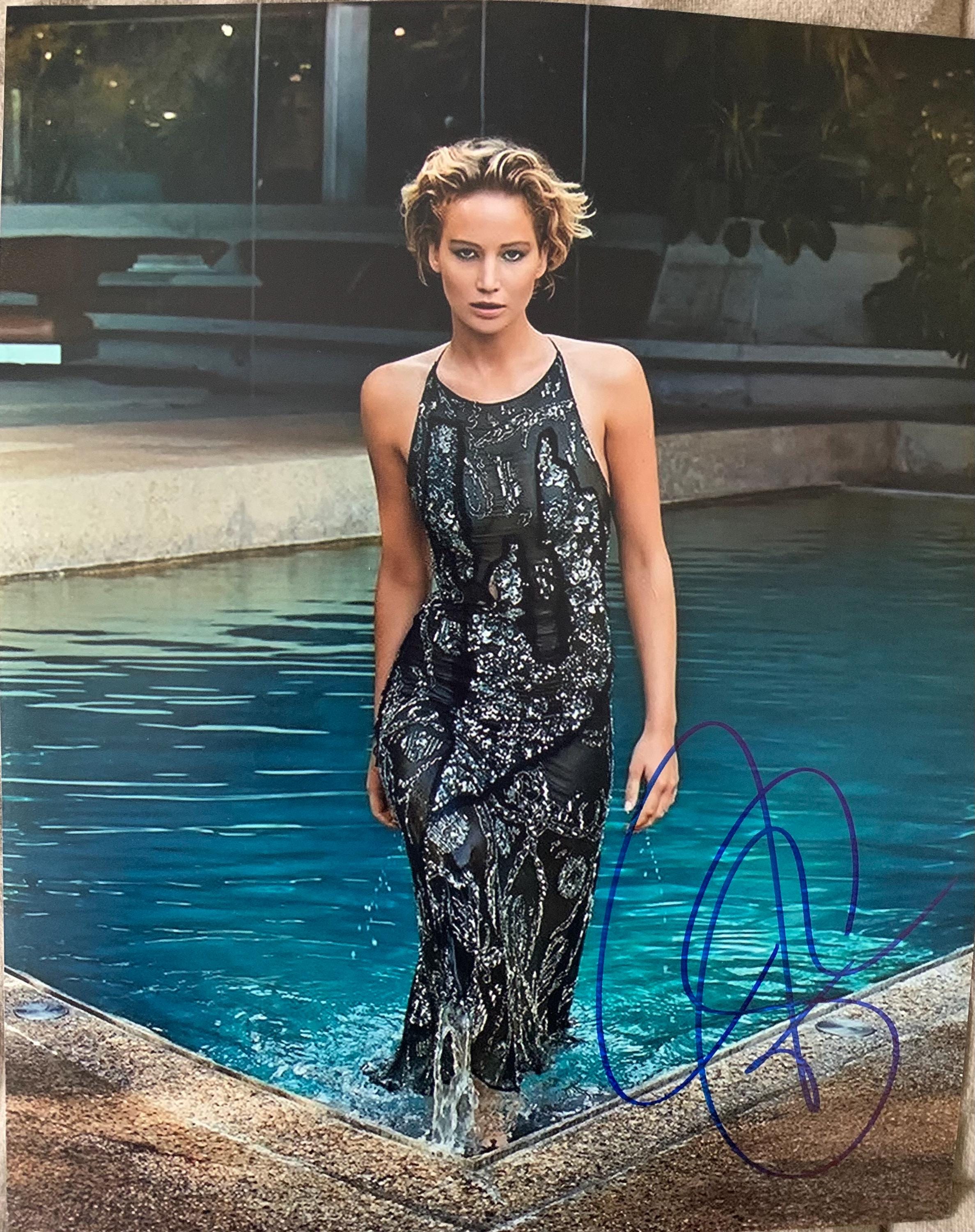 Jennifer Lawrence Hand Signed 8x10 Photo With COA - Etsy