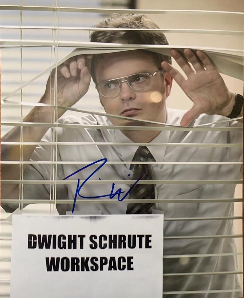 Rainn Wilson Hand Signed 8x10 Photo With COA - Etsy