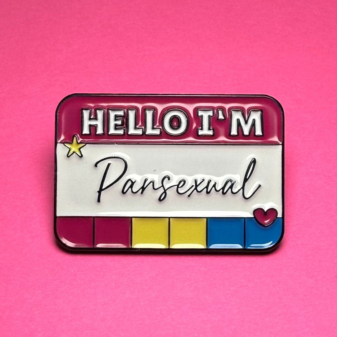 Hello Im Pansexual LGBTQIA Inclusive Pin Pride Month Pin - Etsy