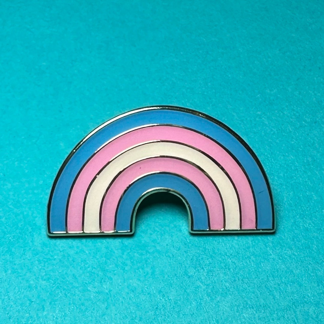 Transgender Pride Flag Rainbow Arch LGBTQIA Inclusive Pin - Etsy