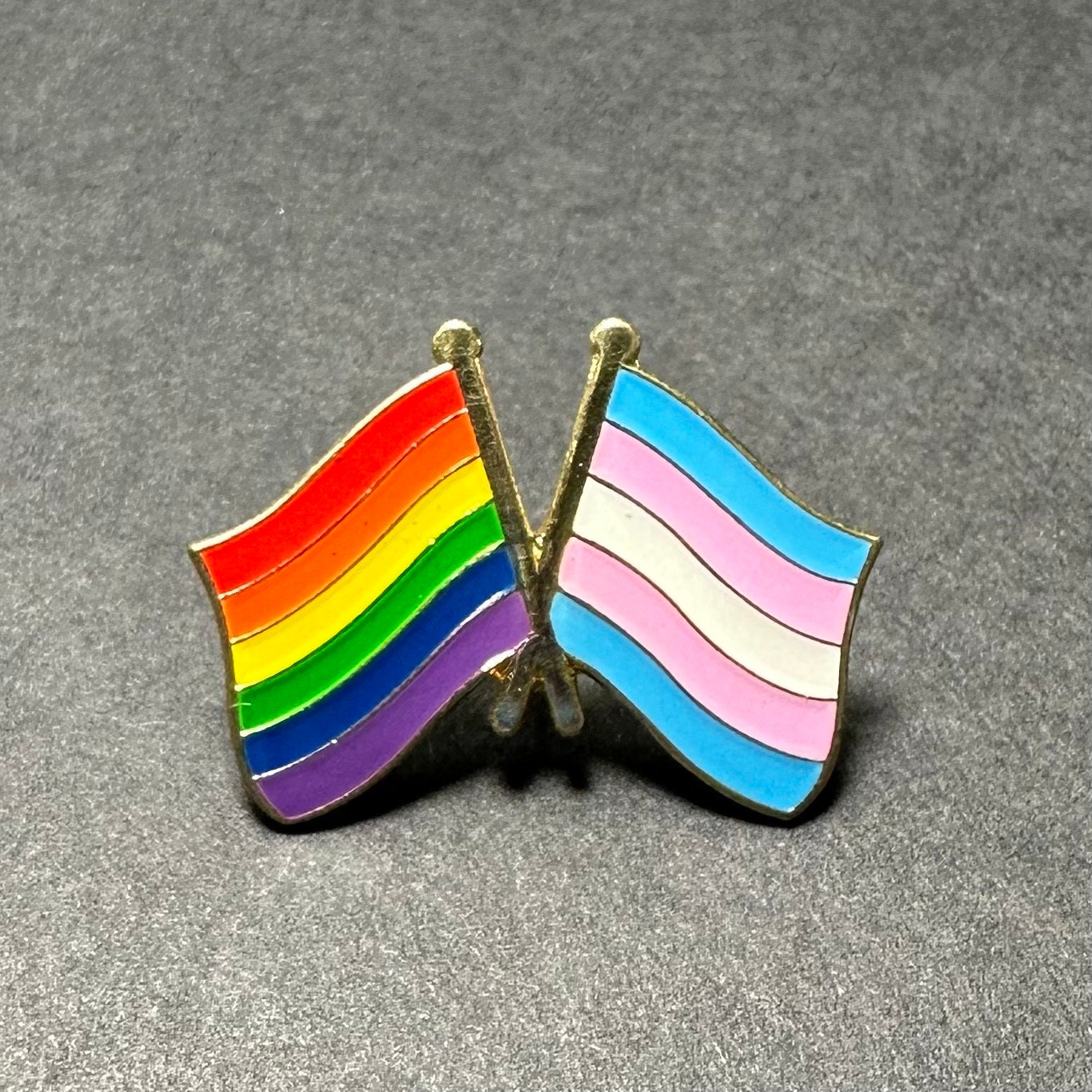Transgender & Traditional Pride Flag LGBTQIA Inclusive Pin - Etsy