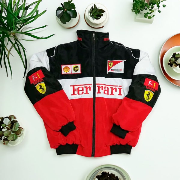 Ferrari Racing Bomber Jacket - Etsy