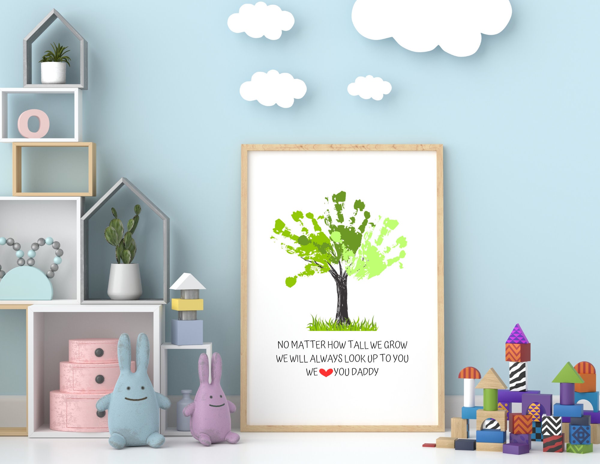 Fathers Day Handprint Craft, PRINTABLE Gift for Dad From Kids, Toddler ...