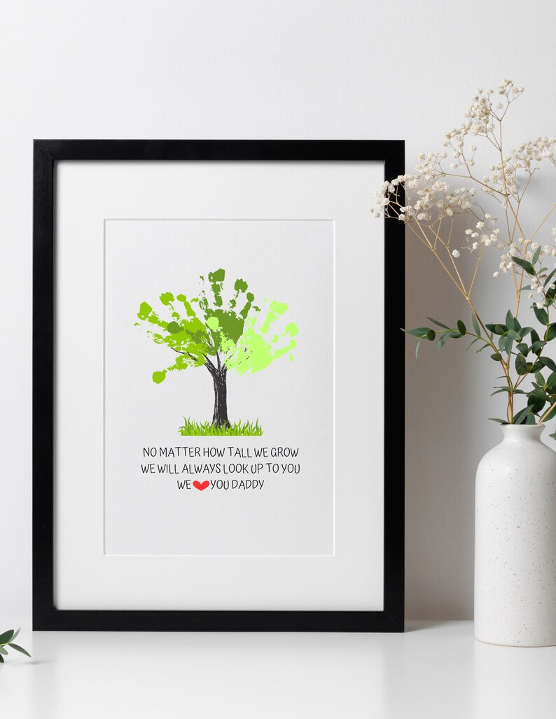 Fathers Day Handprint Craft PRINTABLE Gift for Dad From - Etsy