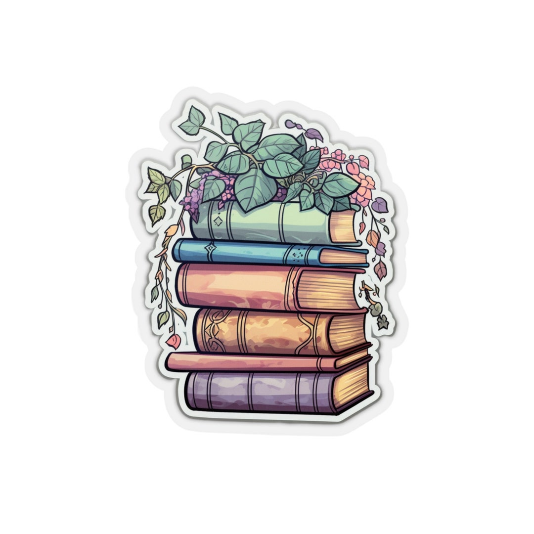 Books and Vines Sticker for Book Lovers Gardeners Avid - Etsy