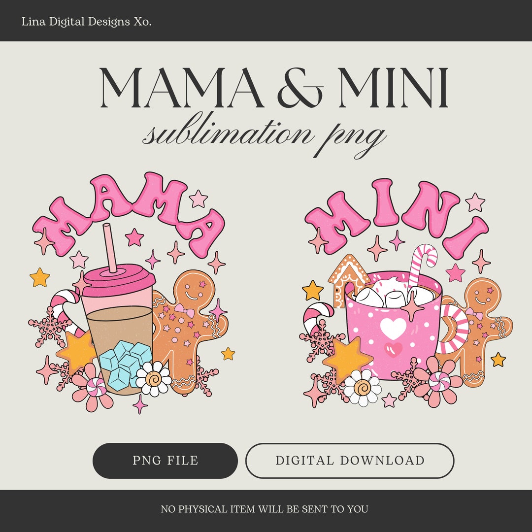 Mommy and Me Gingerbread Girl / Iced Coffee Mama & Mini / Christmas ...