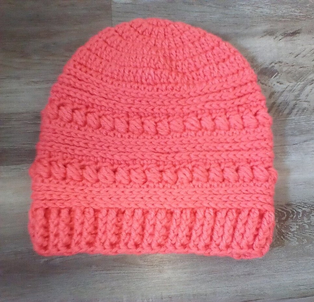 Bead Stitch Slightly Slouchy Seamless Hat - Etsy