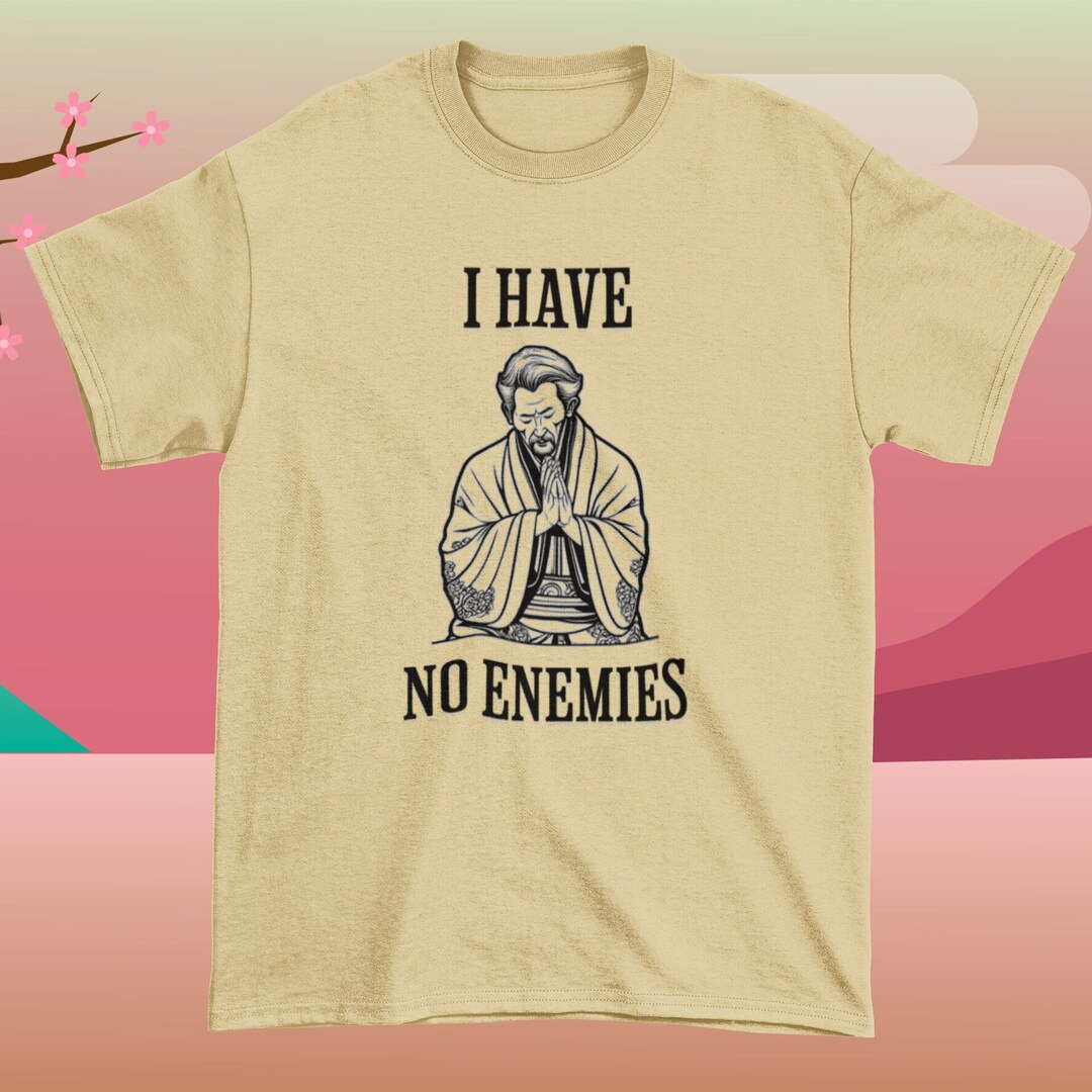 I Have No Enemies Shirt, Graphic Tee, Vinland Saga Shirt, Deep Quotes ...
