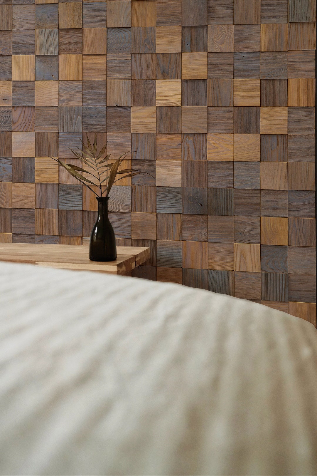 Wooden Wall Cladding, 3D Wall Decoration Ash Wood, Wall Cladding ...