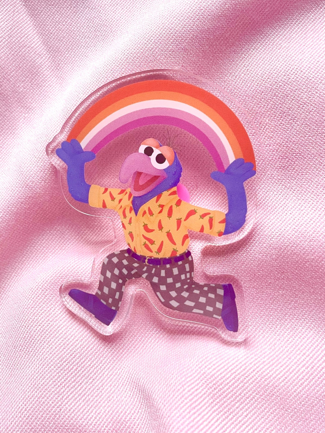 Gonzo Lesbian Pride Acrylic Pin - Etsy