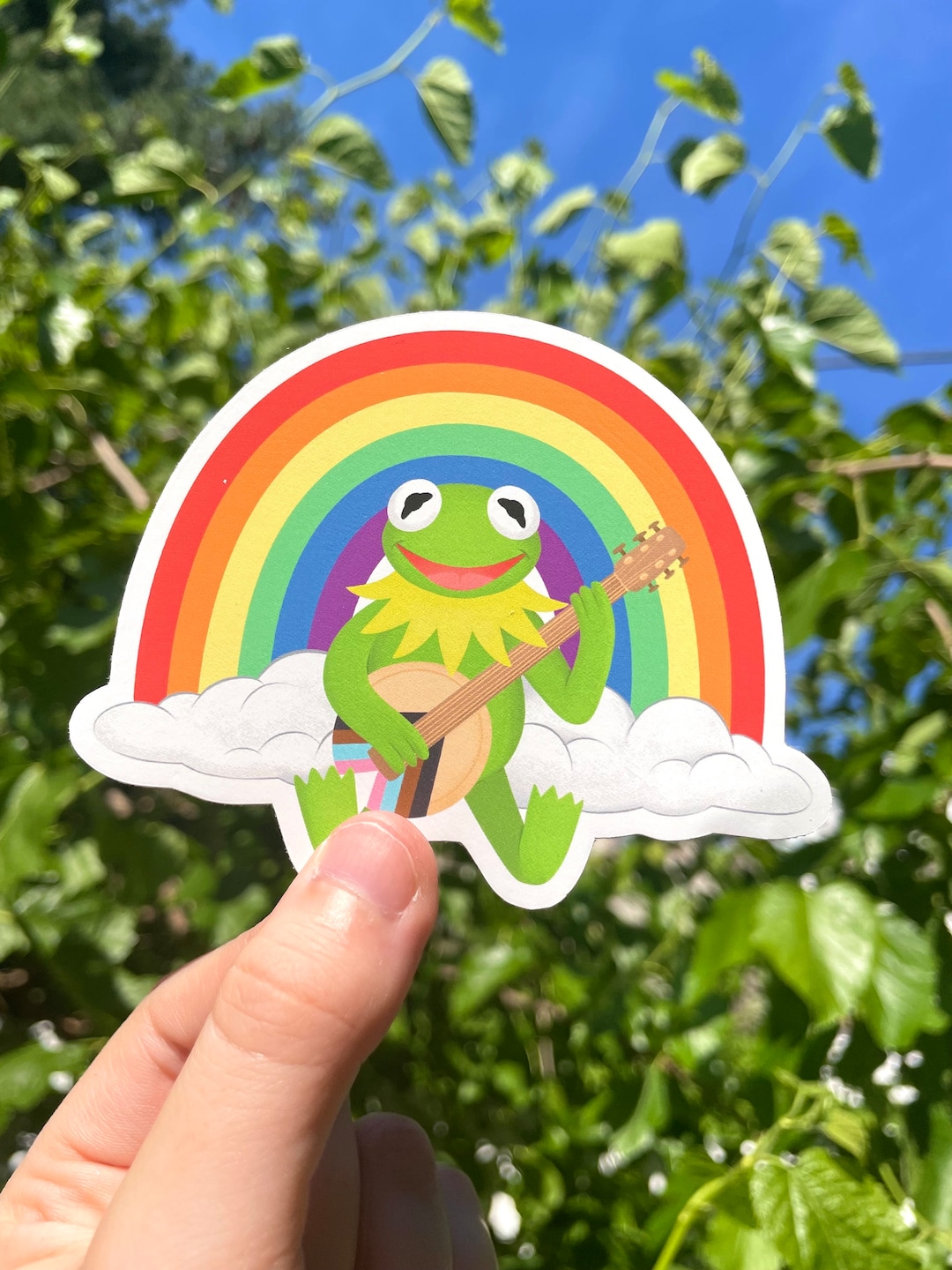 Frog Puppet LGBTQ+ Pride Vinyl Sticker - Etsy