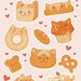 Bread Cat Sticker Sheet - Etsy