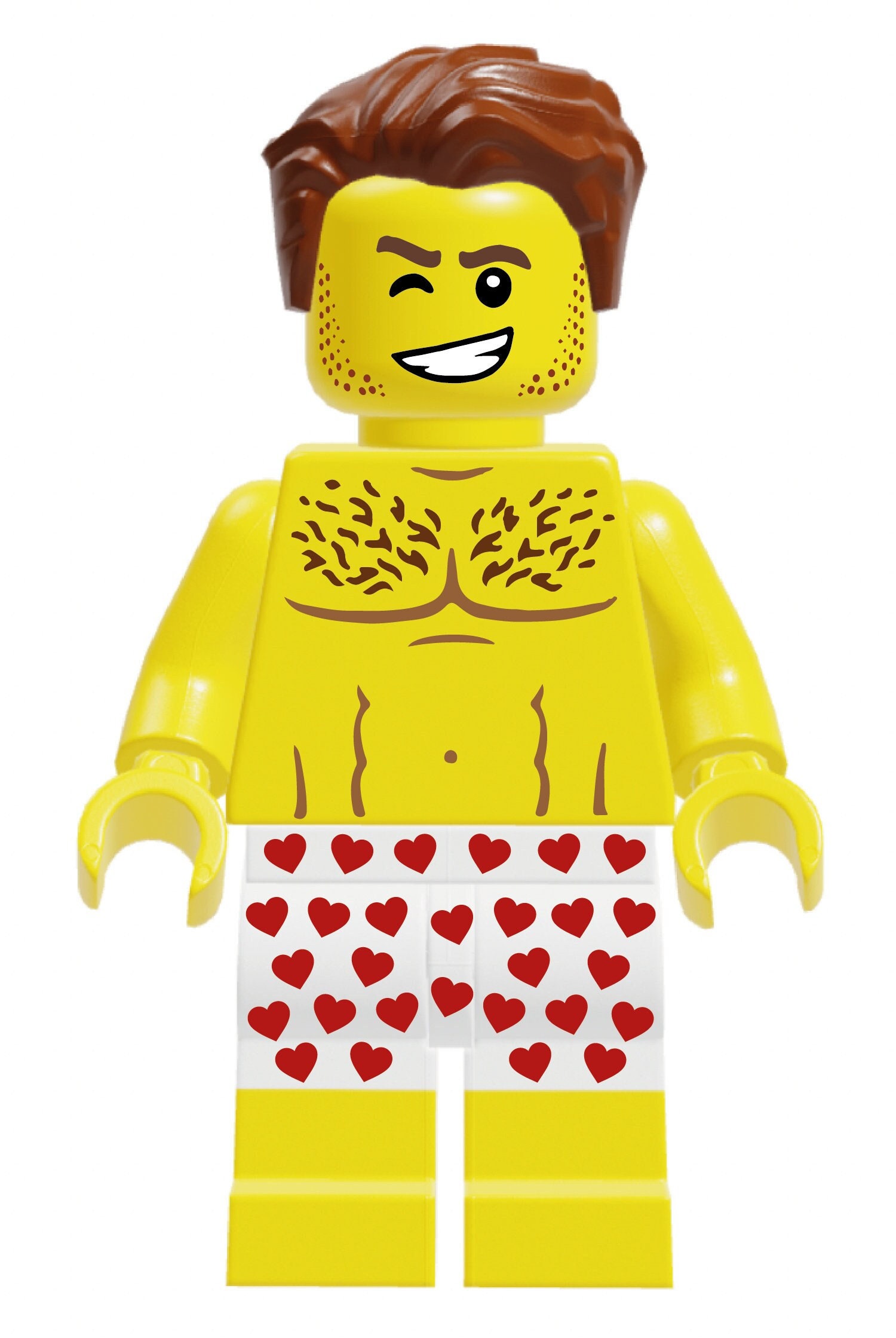 Naked Minifigures Lust Series Toy Boy Custom Printed LGO® - Etsy