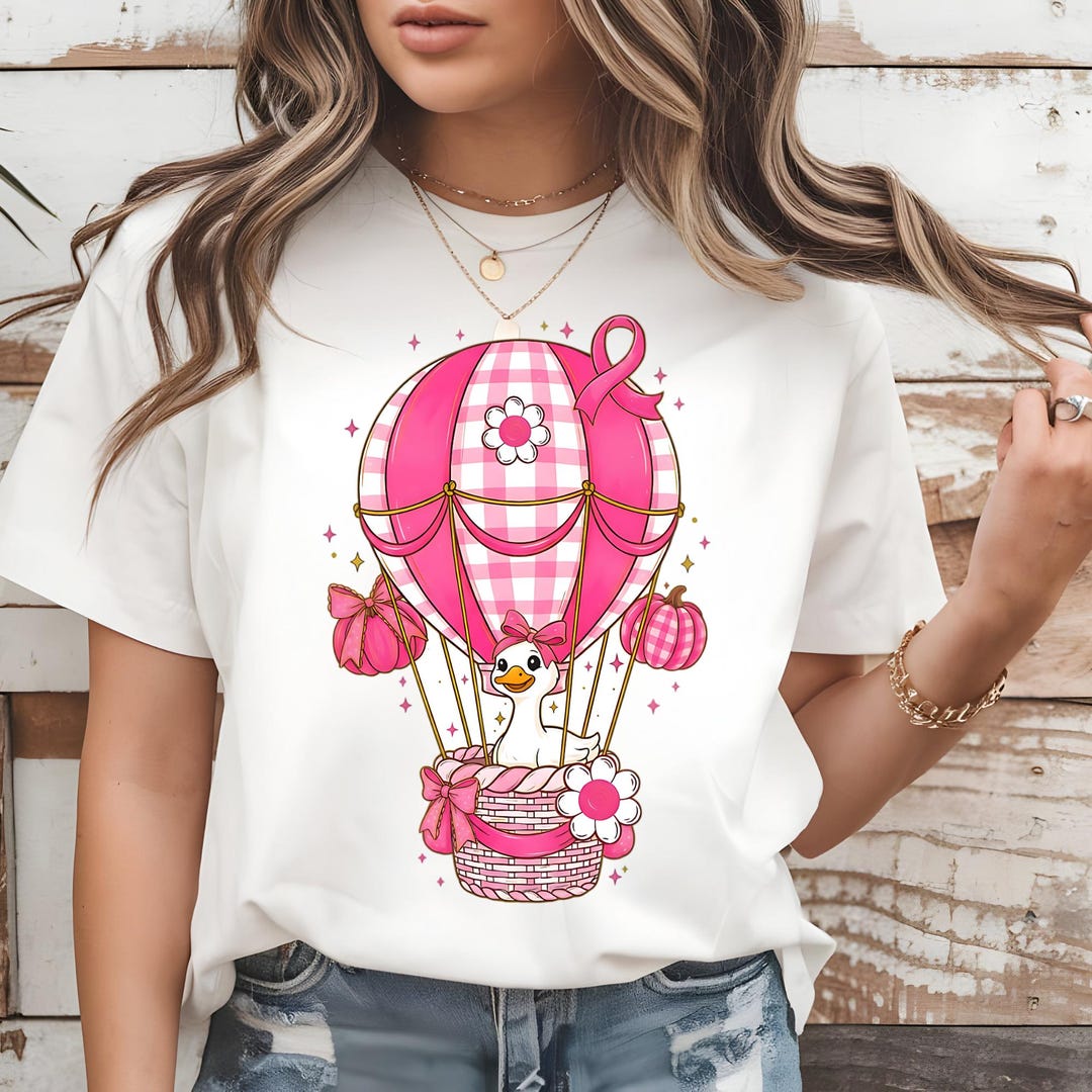 Duck Breast Cancer Awareness PNG: Pink Pumpkin Balloon Clipart (digital ...