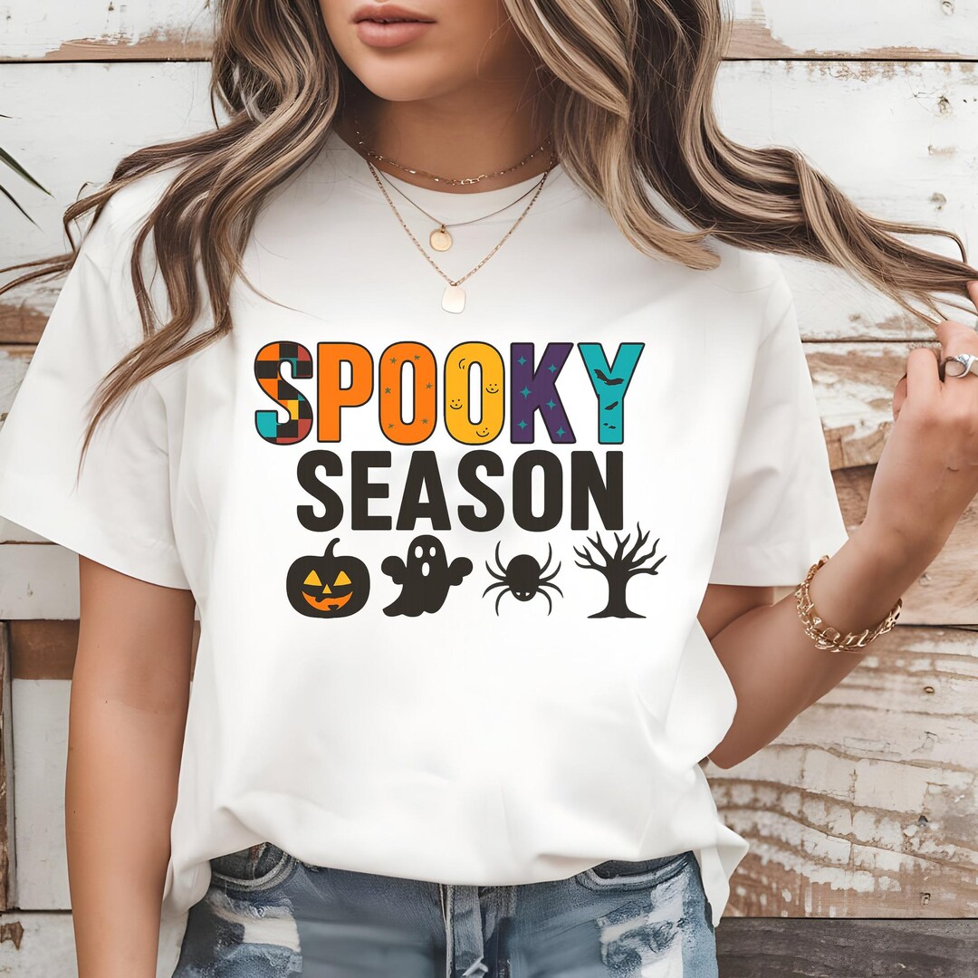 Spooky Season PNG | Halloween Letters & Icons | Fall Sublimation Design ...