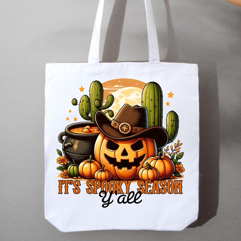 It’s Spooky Season Y’all PNG | Cowboy Pumpkin Halloween Clipart ...
