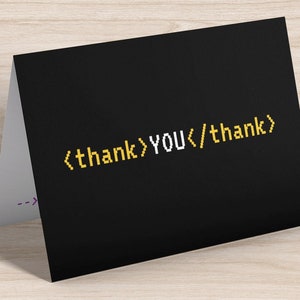 HTML Thank You Cards - Pack of 8 - Etsy