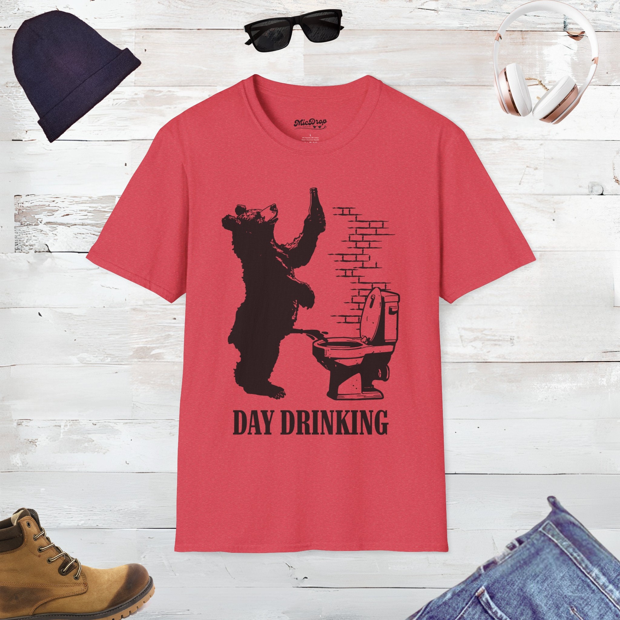 Day Drinking T-shirt, Beer Bear Shirt, Brewer Shirts, Drinking Shirt ...