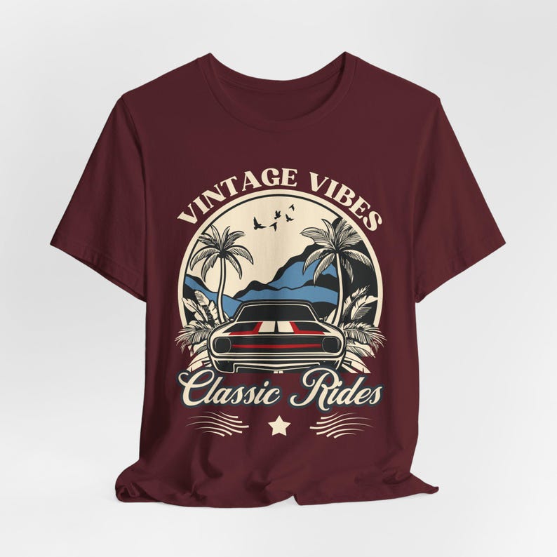 Vintage Muscle Car T-shirt: Retro Classic Rides Tee - Etsy