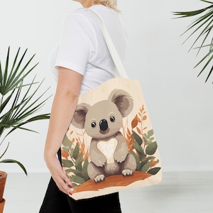 Koala Tote Bag, Koala Bag, Australia Tote Bag, Koala Gifts, Animal Tote ...