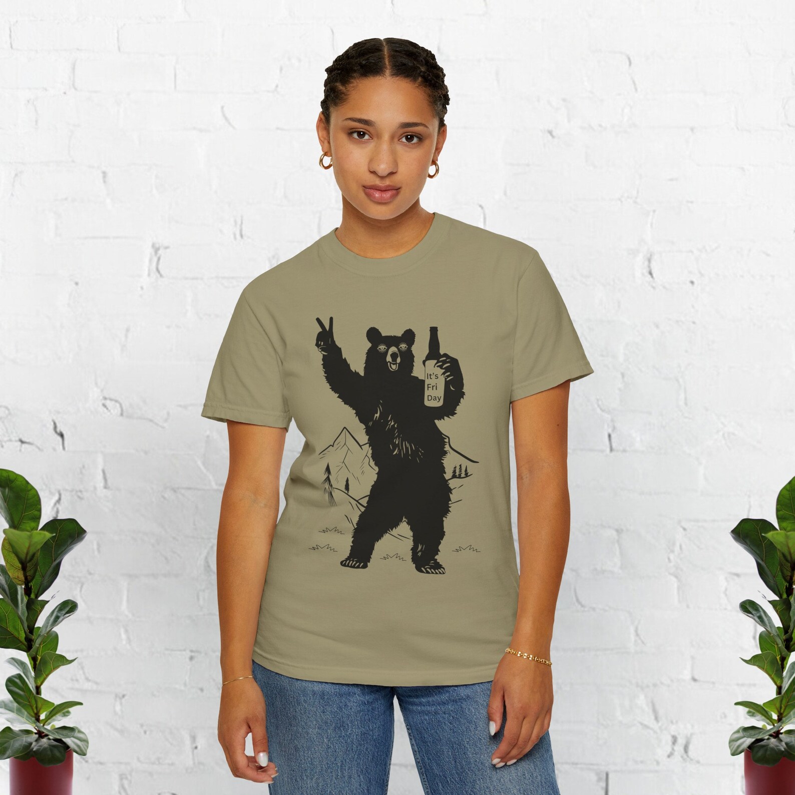 It's Friday Bear T-shirt: Beer Drinking Party Tee - Etsy