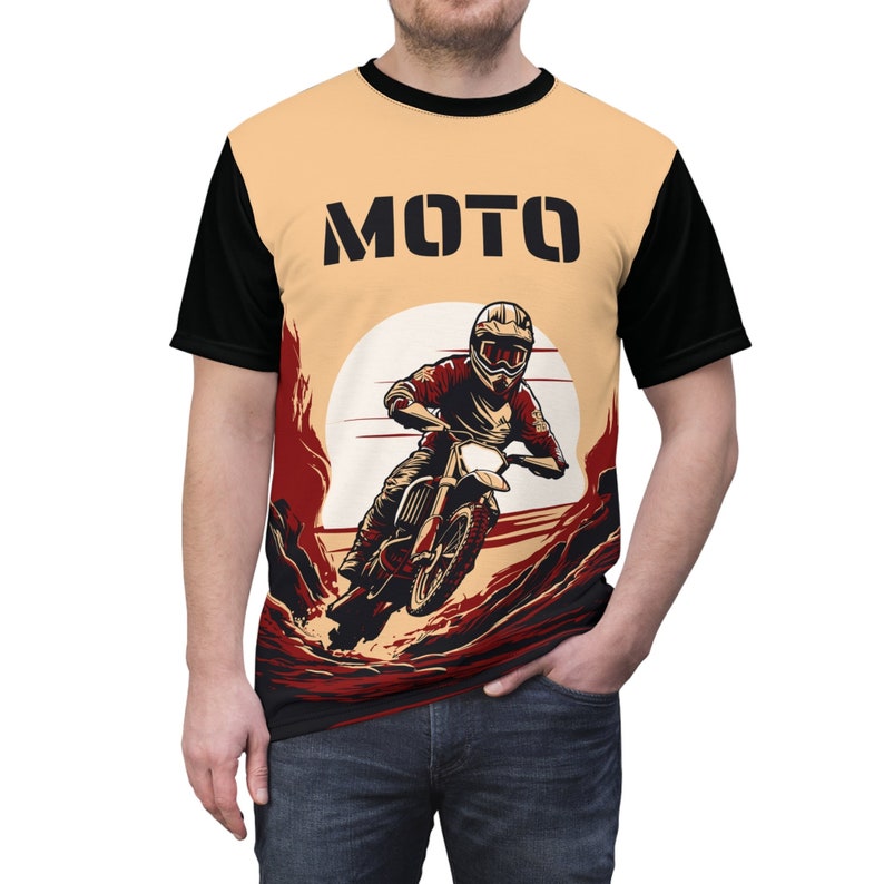 Maroon Motocross Rider Top, Dirt Track Motocross Tee, Race Life T-shirt ...
